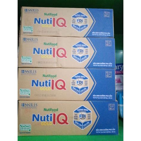 Thùng Sữa Nuti Iq Gold 180ml Siêu Thị Con Cưng