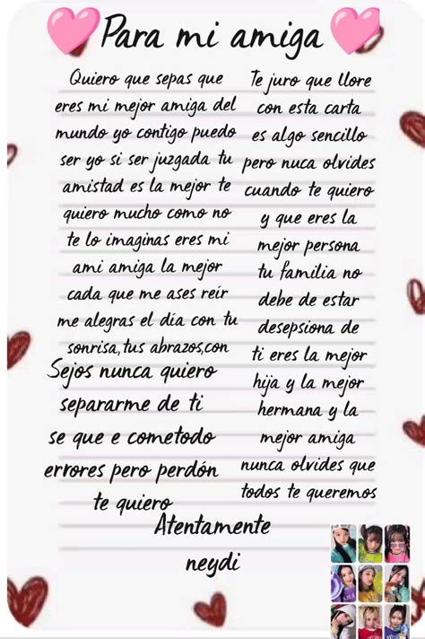 Carta Te Amo Mejor Amiga Cartas De Amor Para Mi Novia Para Declararse