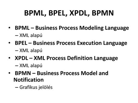 Üzleti Folyamatmodellezés Bpmn Ppt Letölteni