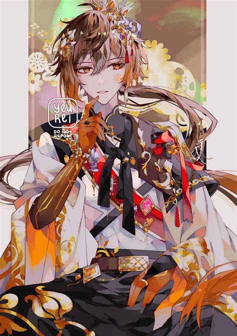 Zhongli Genshin Impact Drawn By Yeurei Danbooru