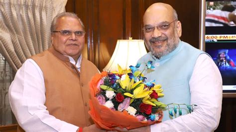 I Briefed Amit Shah On Prevailing Situation In Jammu And Kashmir Satya