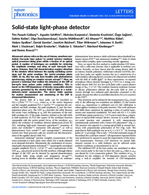 Pdf Solid State Light Phase Detector Ali Sami