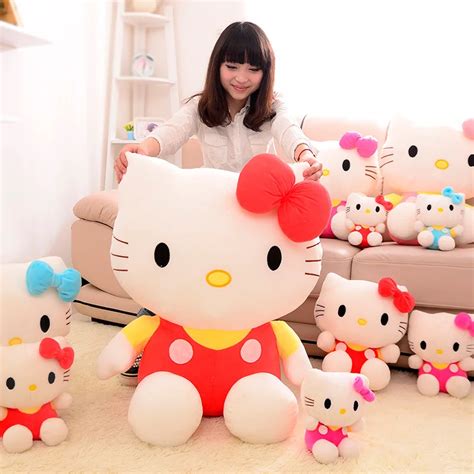 Hot Sale 60cm Big Hello Kitty Plush Wedding Stuffed Animals Birthday