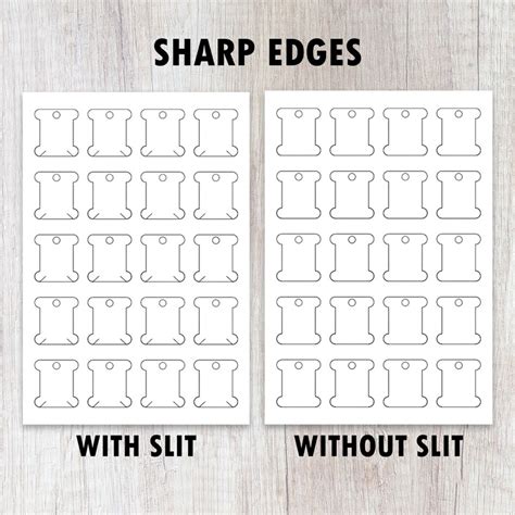 Embroidery Floss Bobbin Template Printable Template And Cut Etsy