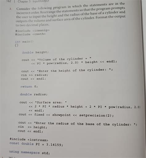 solved 182 ﻿chapter 3 input output2 ﻿consider the