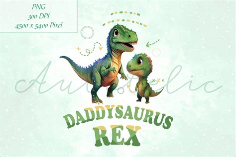 Daddysaurus Rex Graphic By Autotelic · Creative Fabrica