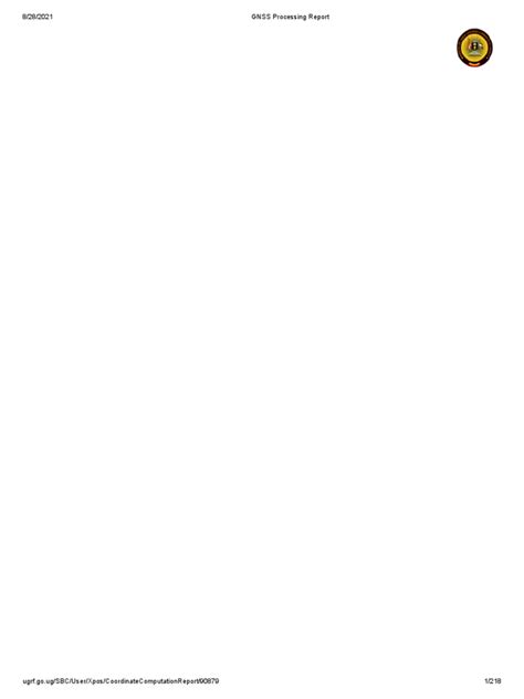 Gnss Processing Report Keneth Pdf Latitude Longitude