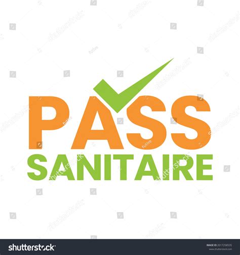 Pass Sanitaire Vaccination Covid19 Stock Vector Royalty Free