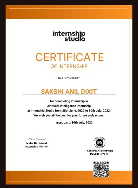 Sakshi Dixit On Linkedin Excited To Share That Ive Successfully Completed Artificial Intelligence