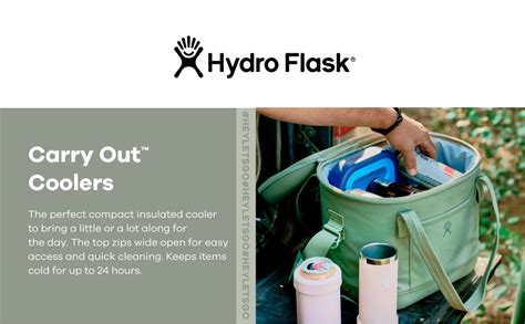 Hydro Flask Cooler Bag Insulated Portable Soft Cooler 12 L Capacity In Black