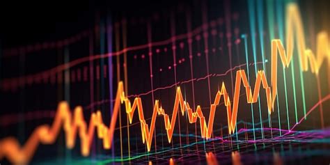 Premium AI Image Generative AI Stock Market Chart Lines Financial Graph