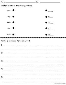 Sh Digraph Worksheets Activities Games Phonics Practice For Early Readers
