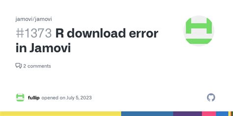 R Download Error In Jamovi · Issue 1373 · Jamovijamovi · Github