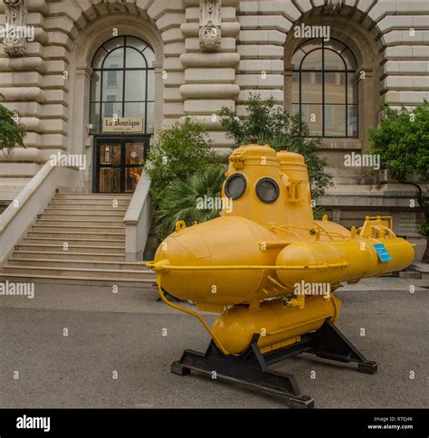 Monaco Sep 2018 A Bathyscaphe Before The Oceanographic Museum Of Monaco