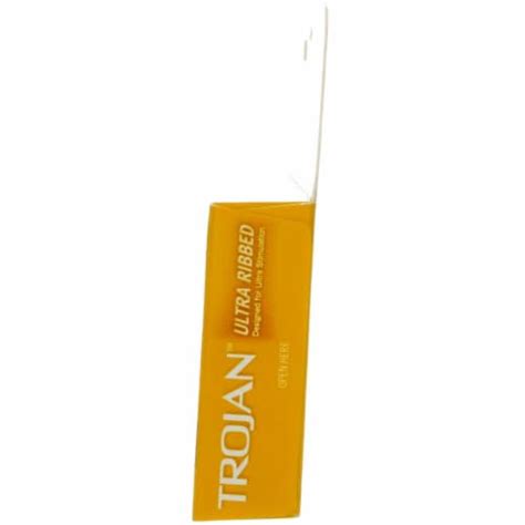 Trojan Stimulations Ultra Ribbed Lubricated Condom 3ct Pack Of 4 4 Packs Kroger