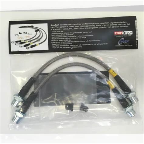 Braided Brake Lines Stoptech Stainless Steel Brake Lines Front Set