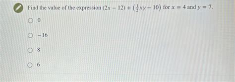 Find The Value Of The Expression 2 X 12 12 X StudyX