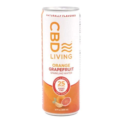 Cbd Living Sparkling Water 25mg Discover Cbd