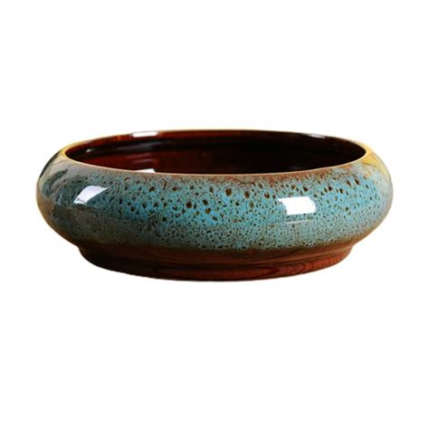 Nuolux Ceramic Pots Planter Bonsai Succulent Bowl Hydroponicflower Tree