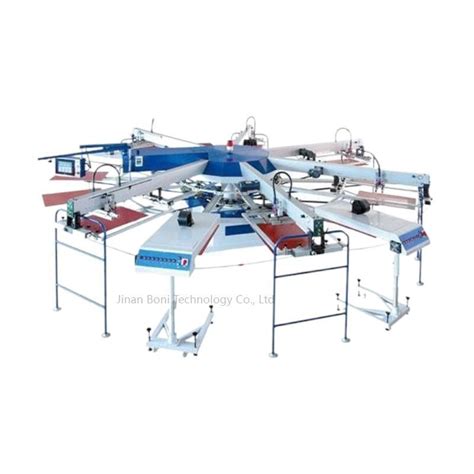4 Colour Digital Automatic Microcomputer T Shirt Carousel Silk Screen