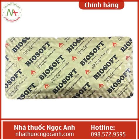 Thuốc Biosoft 10mg Là Thuốc Gì Có Tác Dụng Gì Giá Bao Nhiêu Mua ở đâu
