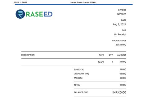 Customize Your Own Hardware Bill Format With Raseed Raseed IN