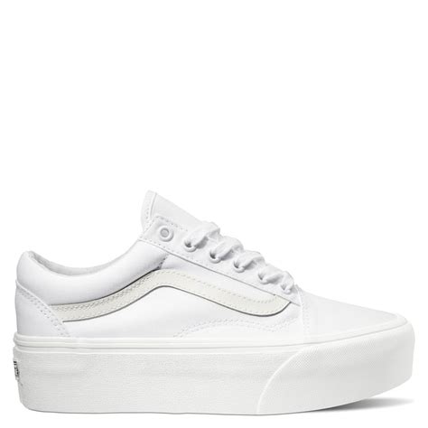 Vans Ua Old Skool Stackform Zapatilla Urbana Mujer Blanco Vans