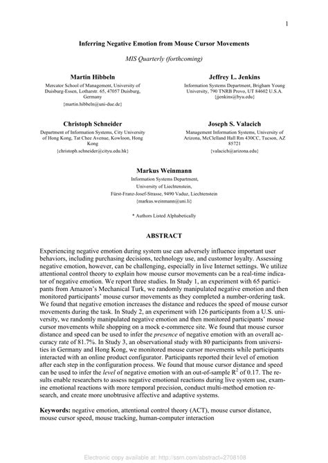 Pdf How Is Your User Feeling Inferring Emotion Through Human Computer Interaction Devices