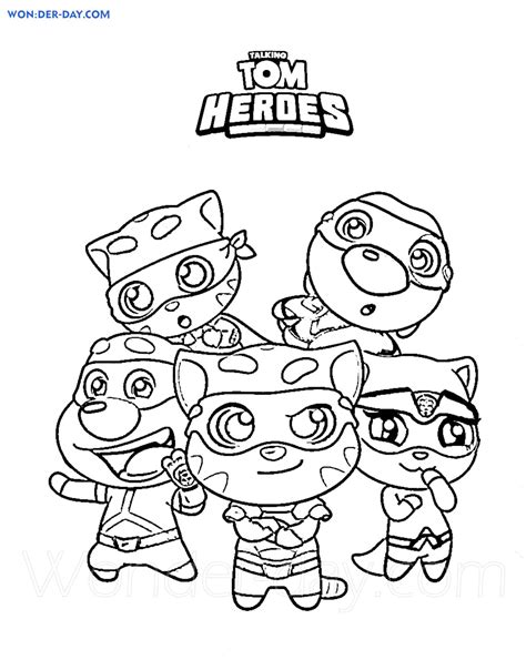 Talking Tom Hero Dash Ginger Para Colorear My Xxx Hot Girl