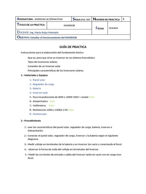Guia De Laboratorio N 5 Pdf