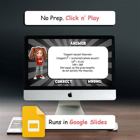 Angles And Chords Secants Tangents Frazzled Math Game No Prep