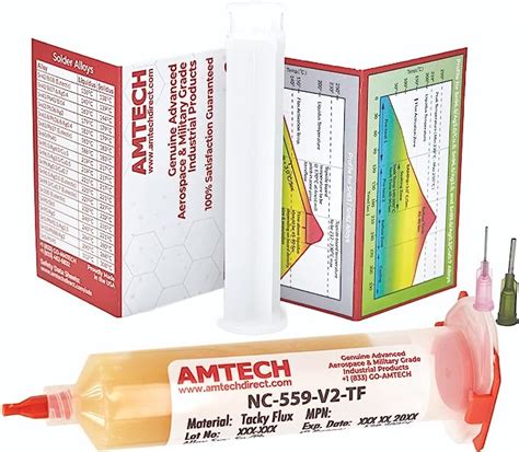 Compatible With AMTECH NC V TF No Clean Tacky Solder Flux ROL Cc Kit USA K