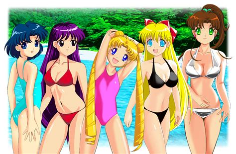 Safebooru Aino Minako Beach Bikini Bishoujo Senshi Sailor Moon Black