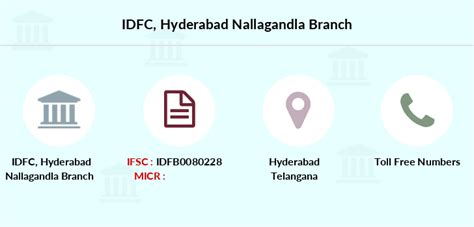 IDFC Hyderabad Nallagandla IFSC Code IDFB