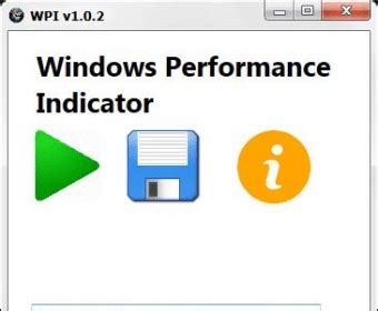 WPI Windows Performance Indicator Download Test The Performance Of Your Computer By
