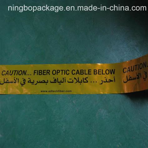 Underground Detectable Caution Tape For Fiber Cable Protecting Underaround Detectable Caution Underground Detectable Caution Tape For Fiber Cable Protecting Underaround Detectable Caution
