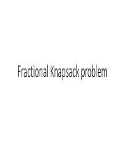 Maximize Profit Fractional Knapsack Algorithm Explained Course Hero