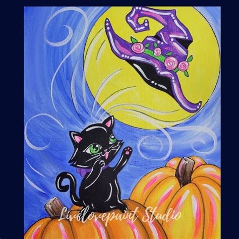 Windy Witch Kitty Because Art Should Be Fun