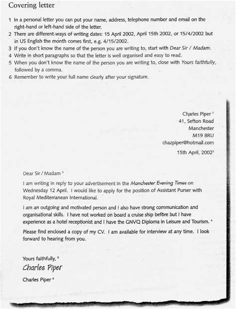 Click On APPLYING FOR A JOB COVERING LETTERS CVs