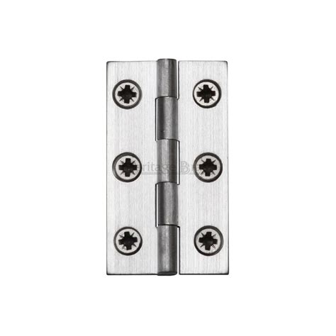 Heritage Brass Hinge Brass 2 X 1 18 Satin Chrome Finish Prestige