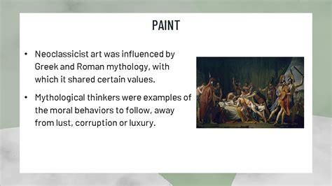 Solution Characteristics Of Neoclassicist Art Studypool