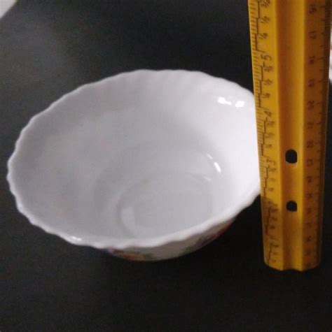 France Arcopal Dessert White Milk Glass Bowl Etsy