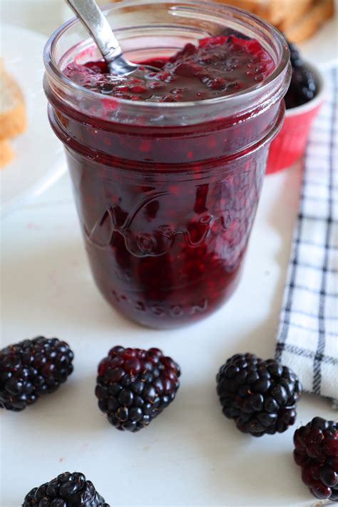 Easy Blackberry Jam Recipe With Or Without Pectin Lauren Nicole Jones
