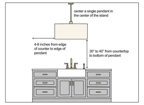 Kitchen Island Pendant Light Height Things In The Kitchen