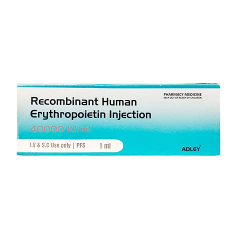 Eritropoyetina 40000ui Jeringa Prellenada 1ml Adley Farmatina