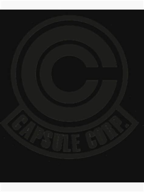 Capsule Corp Corporation Logo Poster For Sale By Jasonwynn Redbubble