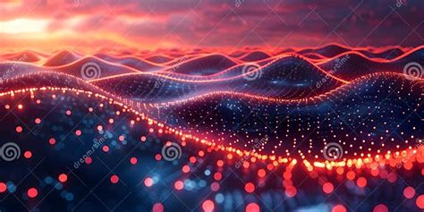 Visualizing Data Technology D Rendering Of A Digital Network