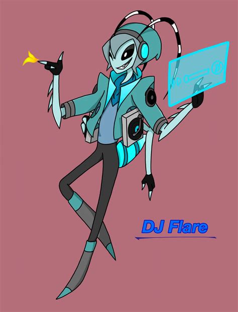 Hazbin Hotel Oc Dj Flare By Psychosinked On Deviantart