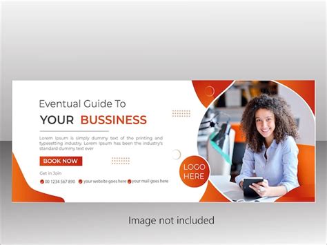 디지털 마케팅 대행사 및 기업 페이스북 표지 템플릿 프리미엄 벡터