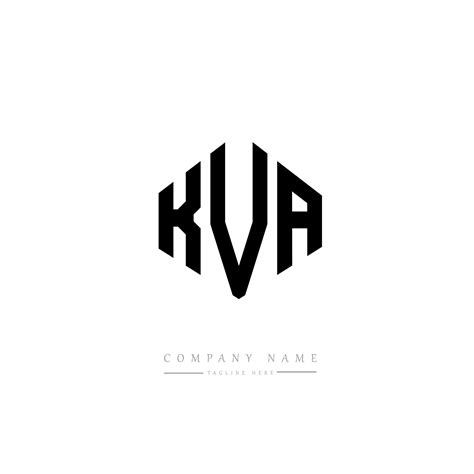 Kva Letter Logo Design With Polygon Shape Kva Polygon And Cube Shape